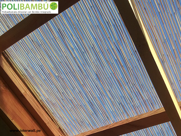 Policarbonato Alveolar con Bambú Integrado – Polibambú – Interwall